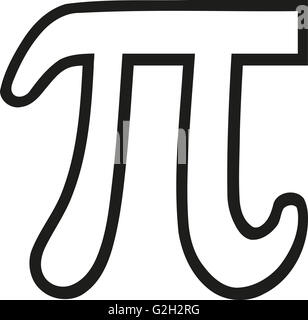 Pi number and sign Stock Photo - Alamy