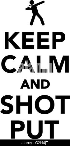 Shot put pictogram Stock Photo - Alamy