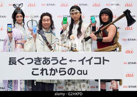 (L to R) Japanese actors Gaku Hamada, Shota Matsuda and Nanao attend a ...