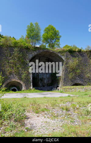 Remains of the historic Cyfarthfa Iron Works, Merthyr Tydfil, South ...