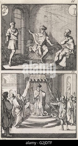 Joseph in Prison Interpreting the Dreams of Pharaoh's Butler and Stock ...