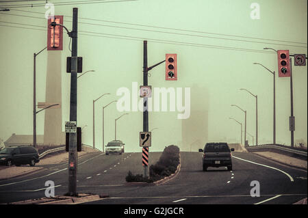 Traffic Lights at road intersection, Ontario, Canada Stock Photo - Alamy