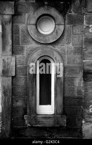 Round Brick Window Design Architecture - Facade in Oaxaca - Mexico ...