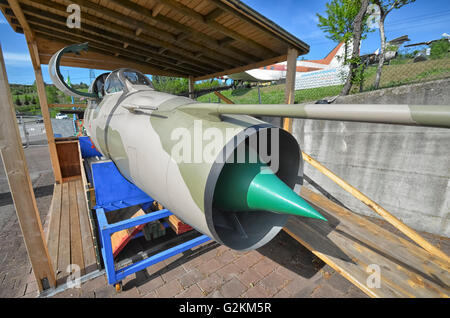 The air intake of the Mig-21 fighter Stock Photo - Alamy