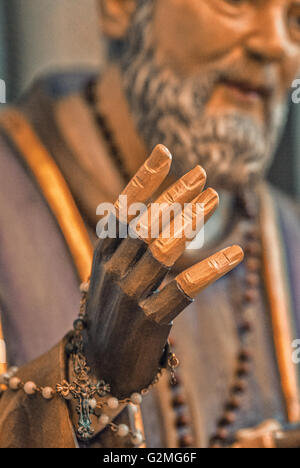 The blessing hand of Saint Pio Stock Photo - Alamy