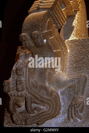 Stone figure of Xiuhcoatl, AD 1325-1521 From Mexico. The Fire Serpent ...