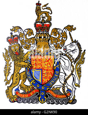 Coat of arms. Heraldic royal emblem shield with crown and laurel Stock ...