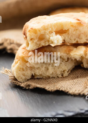Fresh lavash on white background Stock Photo - Alamy