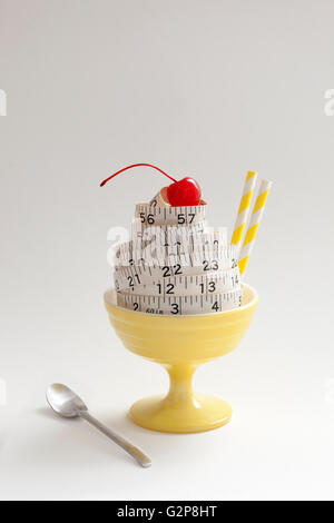 Diet concept. Measuring tape on wooden background with book diary ...