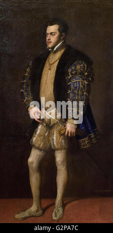 Portrait of King Philip II of Spain, François Morellon La Cave, after ...