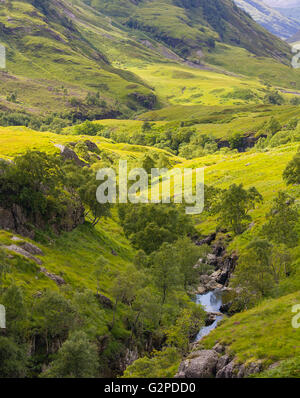 River Coe in Glencoe valley in the Scottish Highlands in Scotland Stock ...
