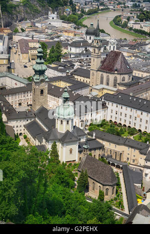 Franciscan Church and St Peter's Abbey monastery view, Salzburg ...