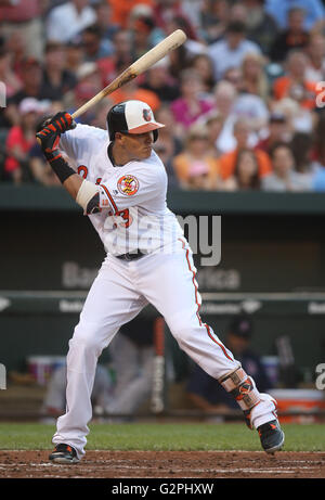 Baltimore, Maryland, USA. 01st June, 2016. Baltimore Orioles CF Adam ...