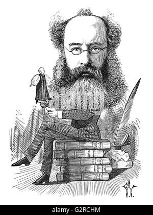 Anthony Trollope (1815-1882) in 1876, English novelist and employee of ...