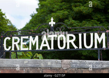 Southport Crematorium, Sign, Ormskirk, Lancashire, UK Stock Photo - Alamy