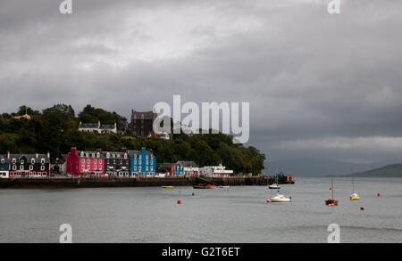 Cityscape of Tobermory capital city of the Isle of Mull, inner Herbides ...