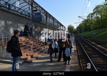 Railway station in Kaliningradskaya Oblast - the Russian rail (RZD ...