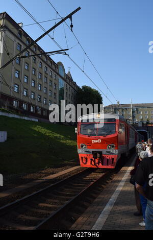 Railway station in Kaliningradskaya Oblast - the Russian rail (RZD ...