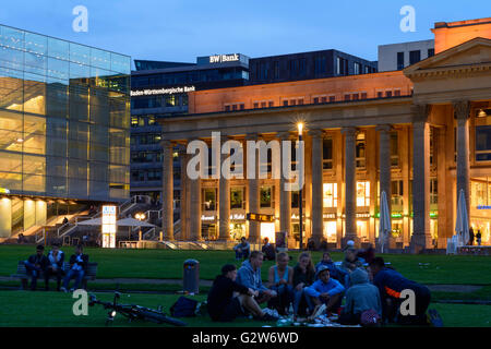 Art Museum at the Schlossplatz, Stuttgart, Baden-Württemberg, Germany ...