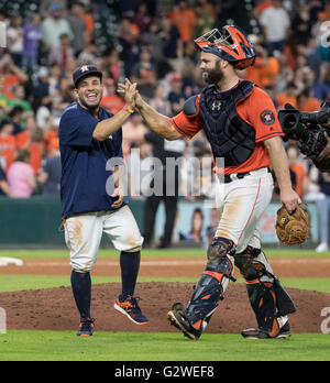 Houston Astros designated hitter Jose Altuve hits a single against San ...