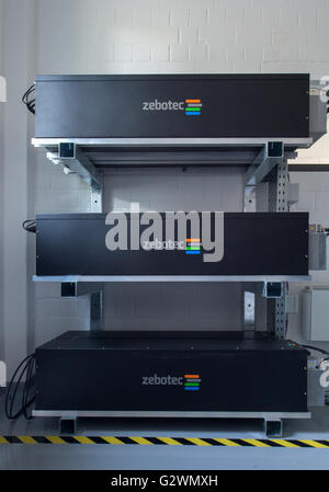 Berlin, Germany, batteries of Fa. Zebotec for energy storage Stock ...