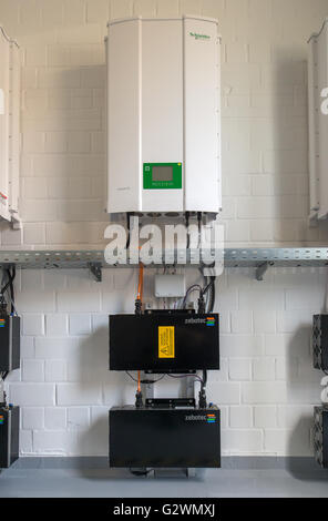 Berlin, Germany, batteries of Fa. Zebotec for energy storage Stock ...