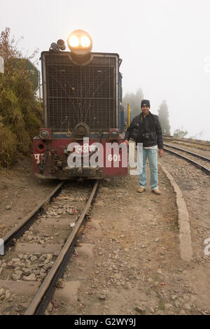 NDM6 diesel locomotive of Darjeeling Himalayan Railway Stock Photo - Alamy