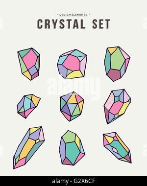 Vector Triangle Crystal Design / Geometry Concept Background Stock ...