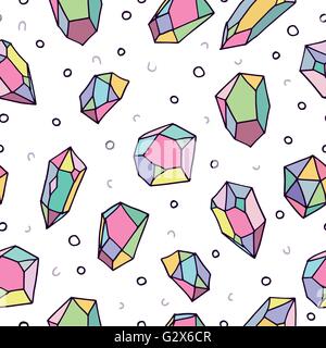 Rainbow seamless pattern in pastel colors. Scandinavian baby hand drawn ...