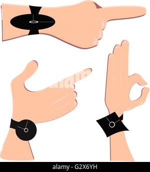 hand icon illustration design Stock Vector Image & Art - Alamy