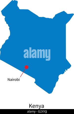 Nairobi vector map. Detailed map of Nairobi city administrative area ...