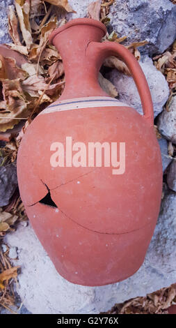Broken Old Pitcher Stock Photo - Alamy