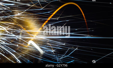 Colored flint sparks Stock Photo - Alamy
