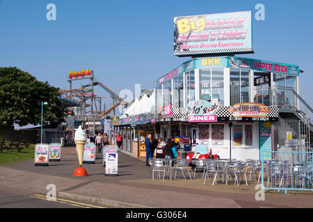 Skegness Pier Amusement arcade Lincolnshire england UK GB EU Europe ...