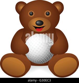 Illustration of a cute happy golf ball mascot man smiling and giving a ...