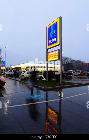 Hofer supermarket, Austria, Wien 20., Wien, Vienna Stock Photo - Alamy