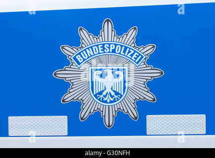german bundespolizei sign Stock Photo - Alamy