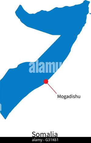 Mogadishu vector map. Detailed vector map of Mogadishu city ...