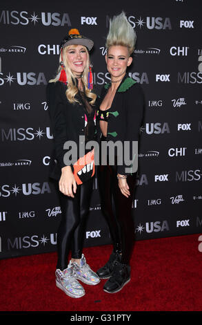 05 June 2016 - Las Vegas, NV - Ali Landry and daughter Estela. 2016 ...