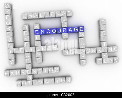 3d image Empower word cloud concept Stock Photo - Alamy