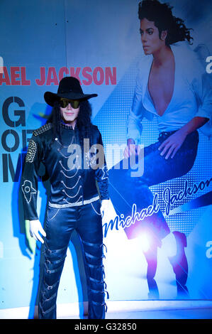Wax figure of Michael Jackson in Madame Tussauds Wax museum in ...