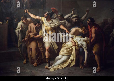 Vincenzo Camuccini (1771-1844), The Death of Caesar (detail), 1793-1807 Stock Photo - Alamy