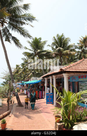 Varkala beach , Souvenir Shops, India Kerala Stock Photo - Alamy