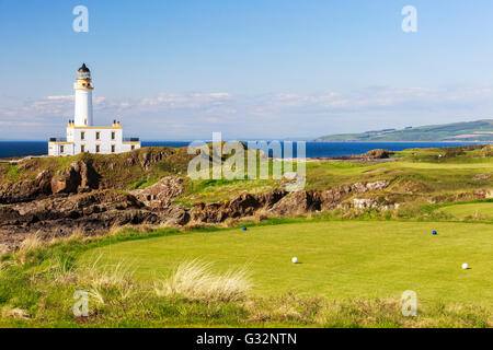 Turnberry lighthouse at the ninth hole, called Bruces Well on the newly ...