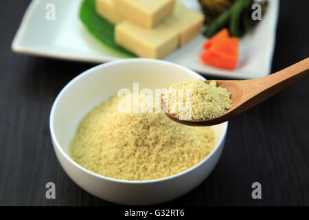 Powder Soybean Curd Stock Photo - Alamy