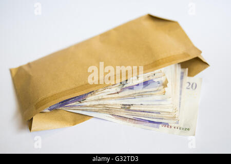 One Thousand Pound Bundle in Twenty Pound Notes Stock Photo - Alamy