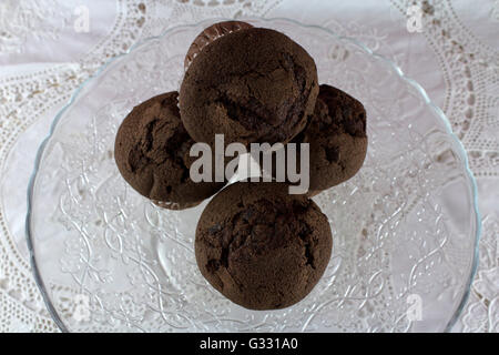 Chocolate homemade muffins, typical American sweets Stock Photo - Alamy