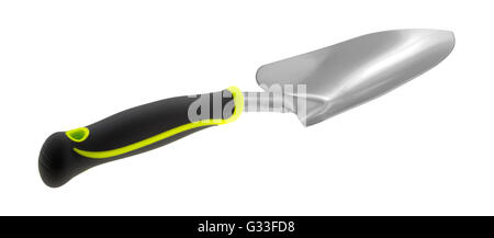 Side view of a gardening trowel isolated on a white background Stock ...