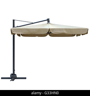 Square modern beach umbrella, side view Stock Photo - Alamy