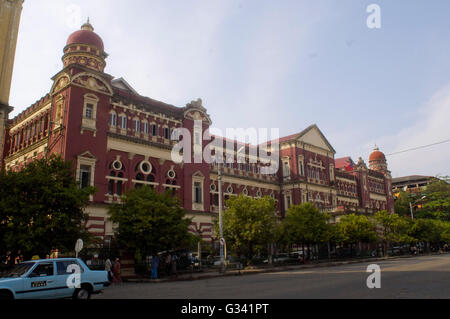 The Yangon Customs House Building, Yangon, Myanmar Stock Photo - Alamy